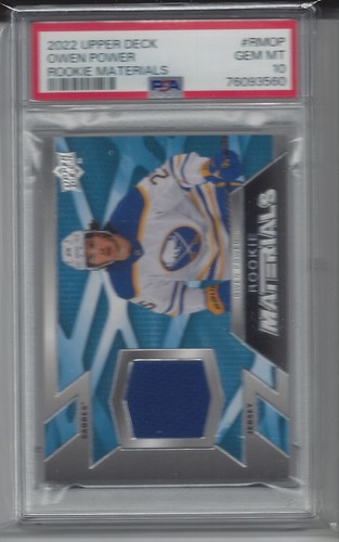 2022-23 Upper Deck Series 2 - Rookie Materials #RM-OP Owen Power (MEM ...