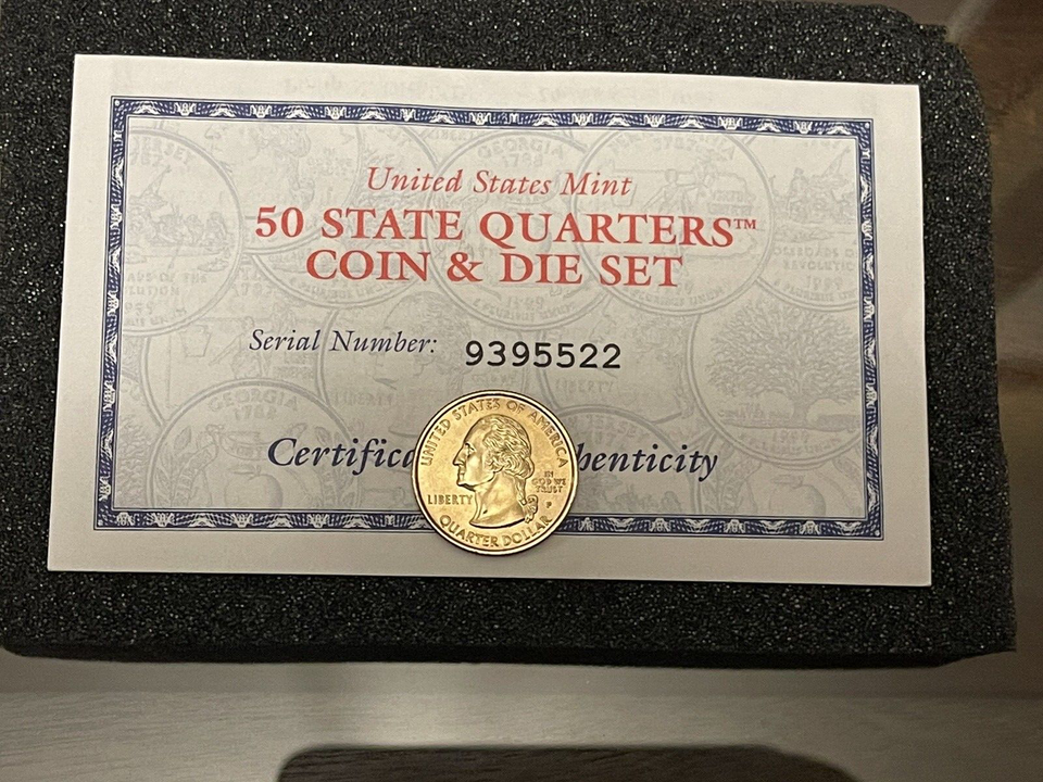 United States Mint 50 State Quarters COIN & DIE Set 1999 - 1st Year ...