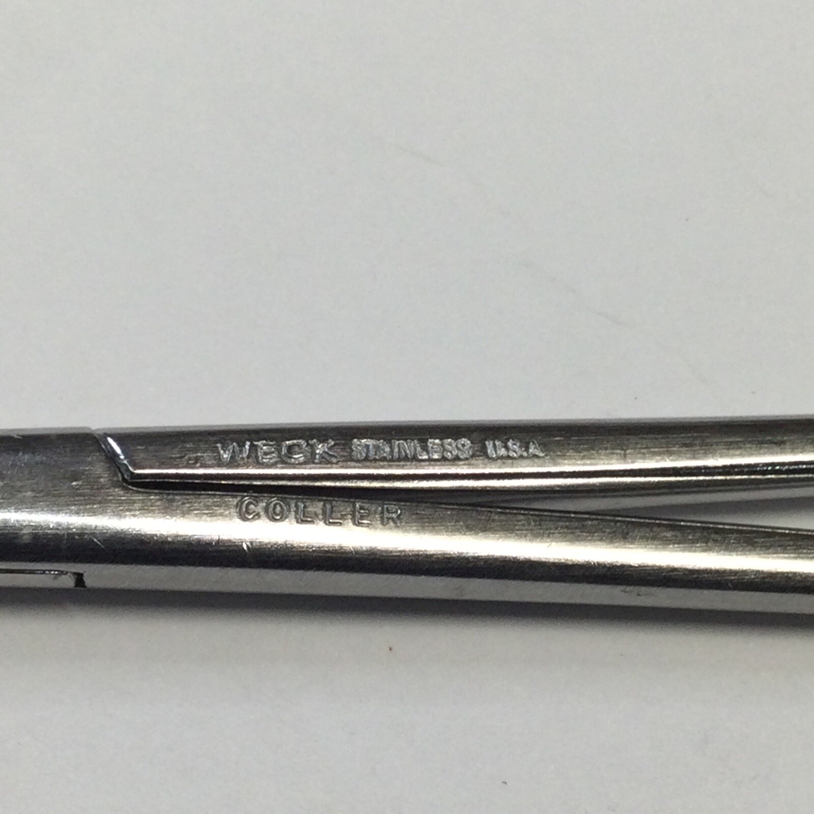 Weck #477112 Coller Forceps 7½" Curved Serrated Stainless Steel ...