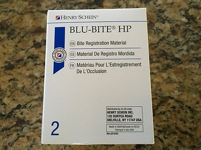 Henry Schein Blu-Bite HP Bite Registration Material (2) 50ML Mint | eBay