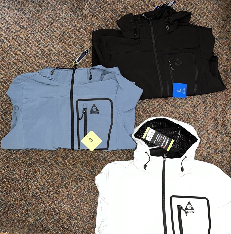 Gerry Men’s Softshell Jacket Black,Blue,GRAY (VARIOUS SIZES) 1791630 | eBay