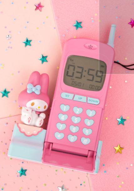 [Sanrio] Royche Sanrio Retro Table Alarm Clock My Melody, Kuromi ...