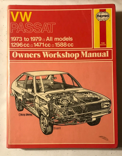 HAYNES VW PASSAT 1973-1979 All Models OWNERSWORKSHOP MANUAL 1296 CC ...