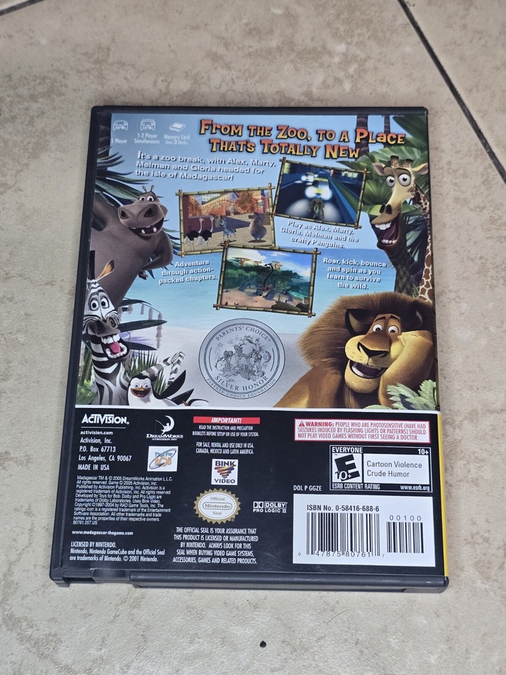 Madagascar (Nintendo GameCube, 2005) 47875807617 | eBay