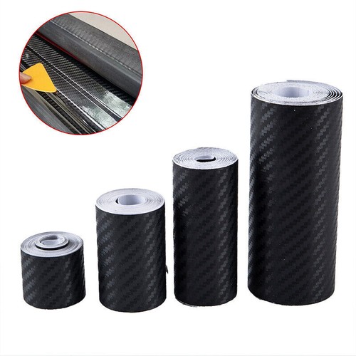 3D Carbon Fiber Car Sticker Paste Protector Door Side Anti Scratch Tape ...
