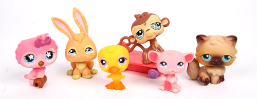 Lot Of 6 Littlest Pet Shop Authentic LPS Animals #22 51 485 496 632 ...