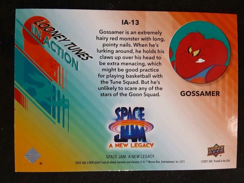 2021 Space Jam A New Legacy LOONEY TUNES IN ACTION Gossamer #IA-13 | eBay