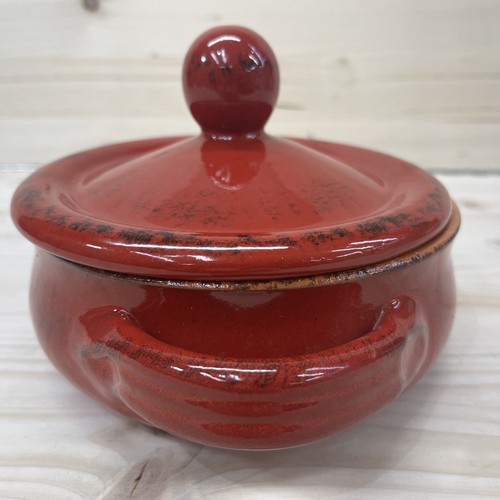 De Silva 6-Inch Red Terracotta Baking Bakeware Pot with Lid Made in ...