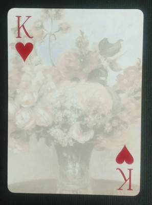 Masterpiece Playing Card Fleurs Dans Un Vase King Hearts | eBay