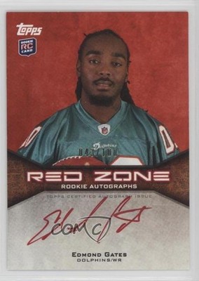 2011 Topps Red Zone Rookie Auto /100 Edmond Gates Edmund Gates #RZRA-EG ...