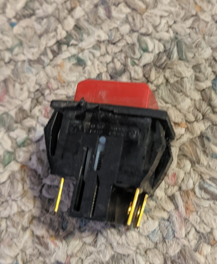 Rug Doctor Switch Push Button fits Mighty Pro, Wide Track, X3 and Quick ...