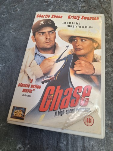 The Chase Big Box Ex Rental UK PAL VHS Charlie Sheen Fox Video | eBay UK
