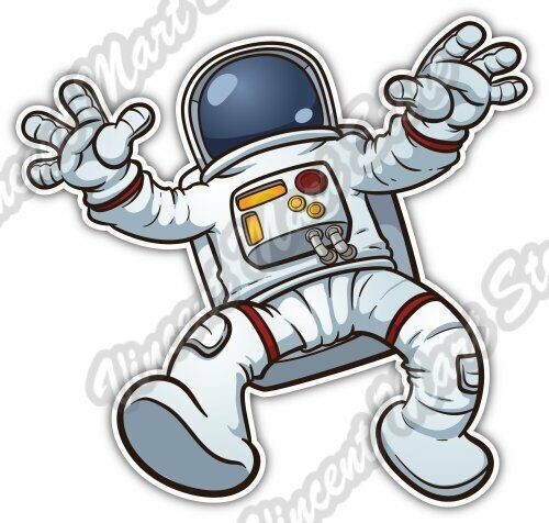 Astronaut Cosmonaut Space NASA Gift Idea Car Bumper Vinyl Sticker Decal ...