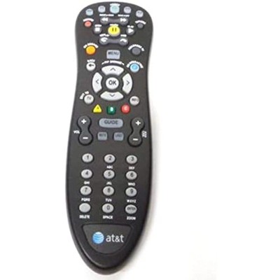 AT&T U-Verse Uverse S10 Standard IR Multifunctional Black Remote | eBay