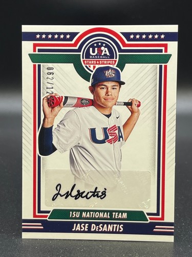 2022 USA Stars & Stripes JASE DESANTIS Auto AUTOGRAPH 062/125 Free ...