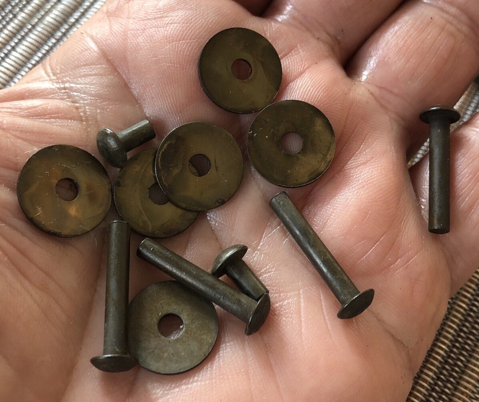 Antique 1943 YALE Steamer Trunk Chest Lock, NOS, NIB, Keys, Rivets ...