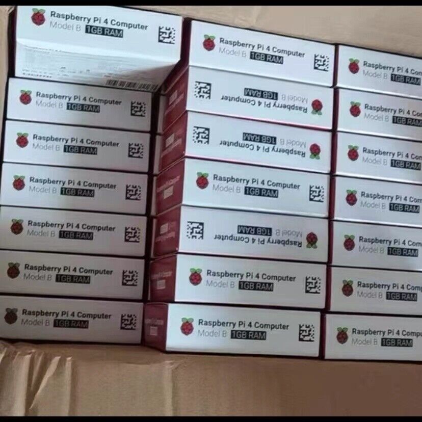 10 PACK Raspberry 4 Pi 4B 1G Model B RAM Quad core 64-bit 1.5GHz ...