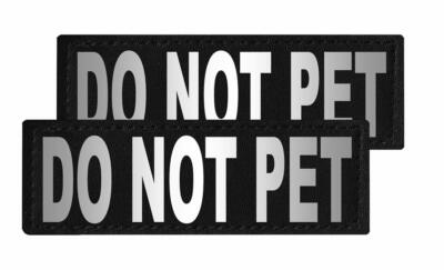 Do Not Pet Patch Reflective Extra Label Tag for Dog Harness Do Not Pet ...