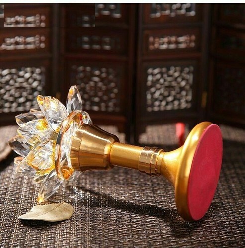 2pcs 14cm Alloy LED Lotus lamp Temple Shrine lights Worship Decoration ...