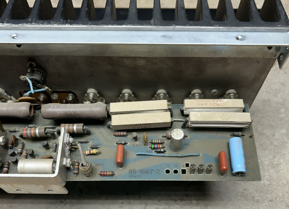 Heathkit AA-1640 Channel Amplifier, Heatsink, Outputs And Circuit Board ...