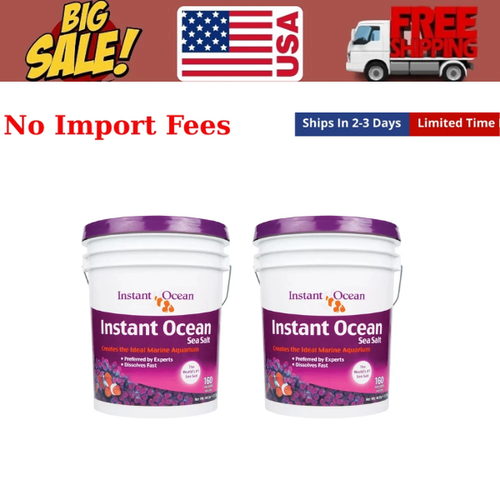 2 Pack Instant Ocean Marine Fast Dissolving Sea Salt, 48 lbs. | eBay