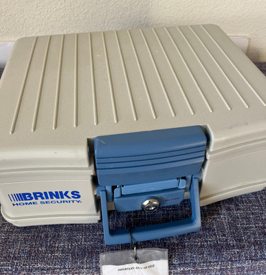 Brinks Home Security Fire Water Safe Lock Box w/ 2 Keys 13.5"x 10"x 5 ...