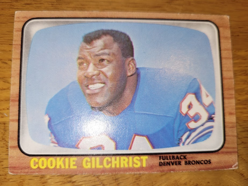 1966 Vintage Topps # 32 Cookie Gilchrist Broncos VG-EX FAST FREE ...