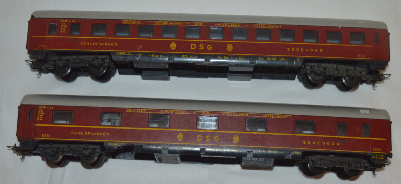(2) LIMA (Italy) HO Scale Train DSG Schlafwagen Passenger Cars | eBay
