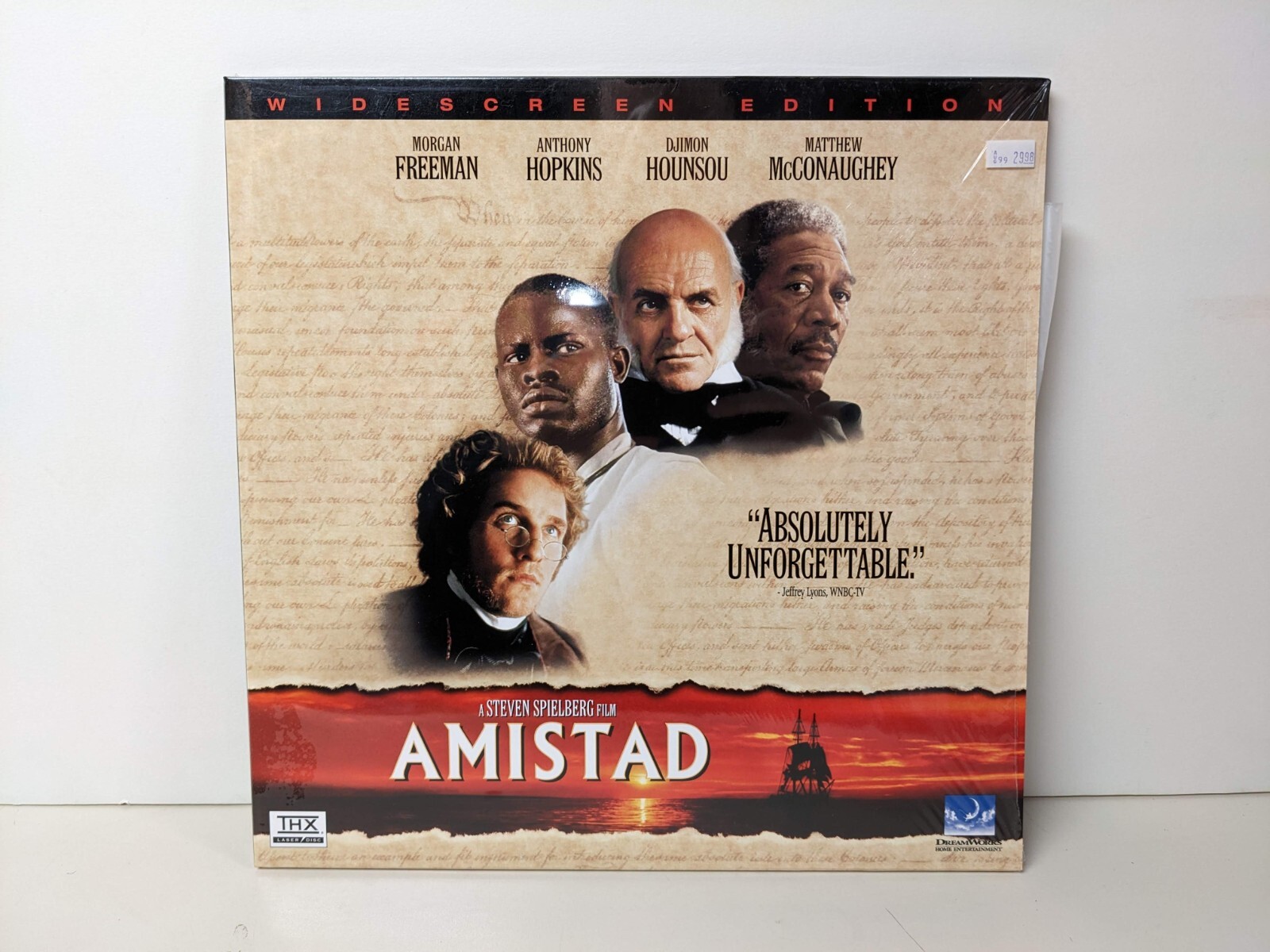 Amistad (1997) Laserdisc THX Steven Spielberg Morgan Freeman ...