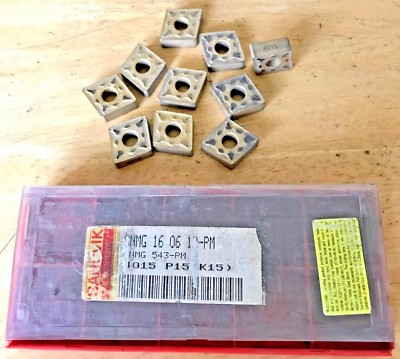 Sandvik Cor. Inserts - CNMG 16 06 CNMG 543-PM 4015 P15 K15 - Qty. 10 ...