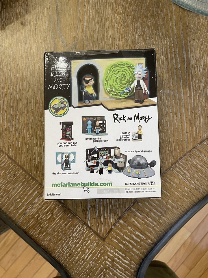 MCFARLANE RICK AND MORTY EVIL RICK AND MORTY 98 PC CONSTRUCTION SET NIB ...