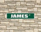 *Aluminum* James St 4" x 18" Metal Novelty Street Sign SS 1875 | eBay