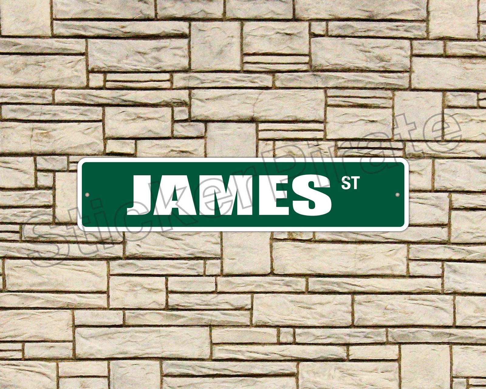 *Aluminum* James St 4" x 18" Metal Novelty Street Sign SS 1875 | eBay