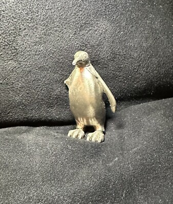 Solid Pewter Penguin Figurine 1 3/4" **One wing is missing** | eBay