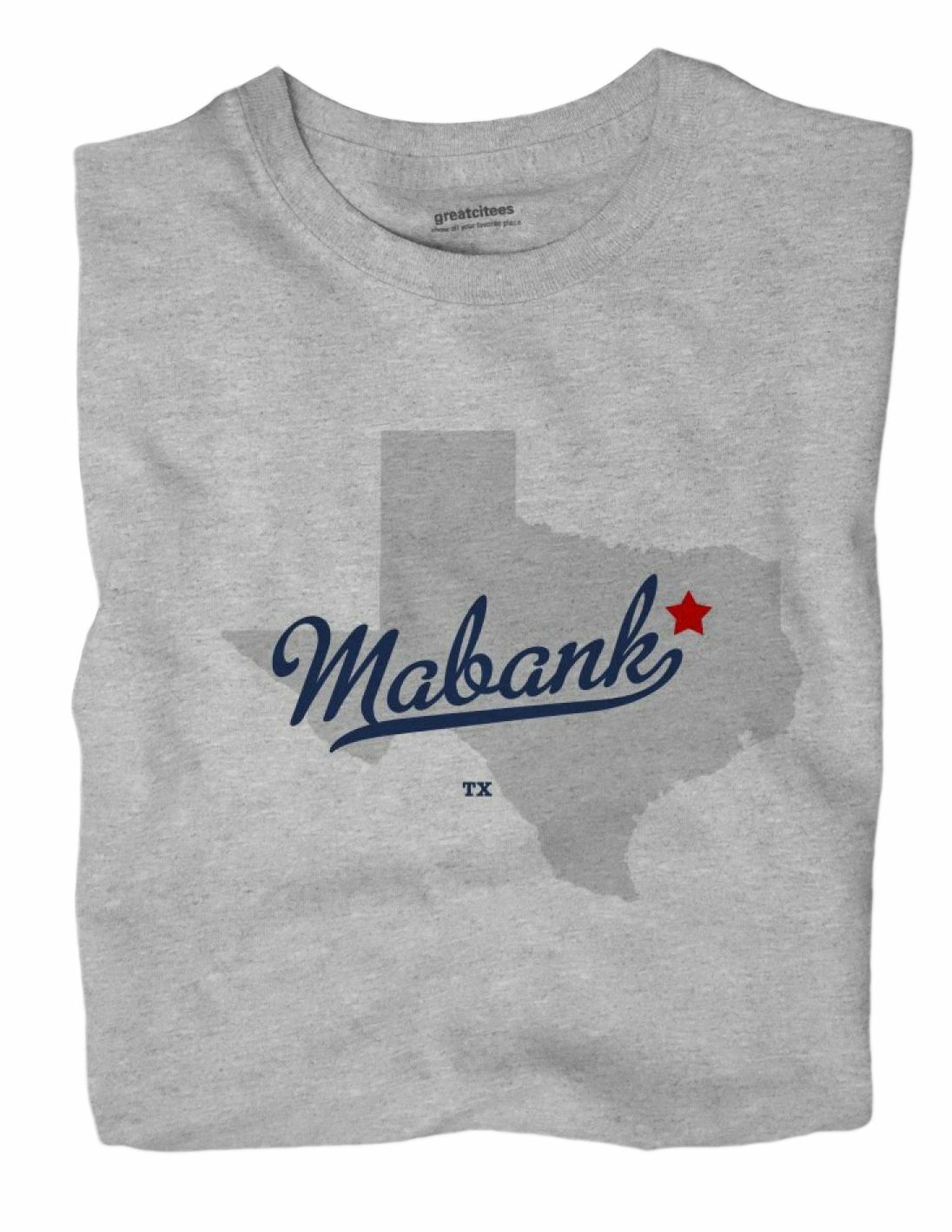 Mabank Texas TX T-Shirt MAP | eBay