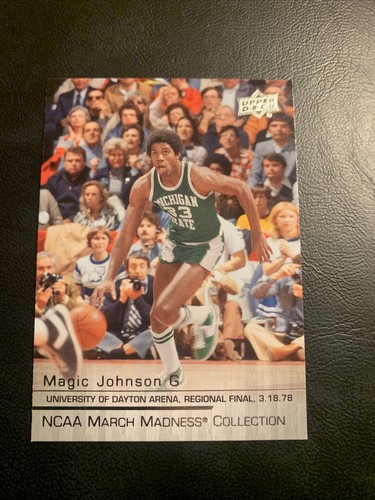 #MG-1 Magic Johnson NCAA March madness 2014-15 Spartans Upper Deck Cb35 ...