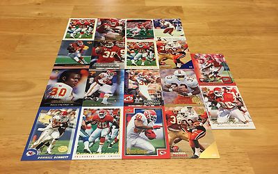 DONNELL BENNETT LOT OF 18 FOOTBALL CARDS KANSAS CITY CHIEFS RUNNING ...