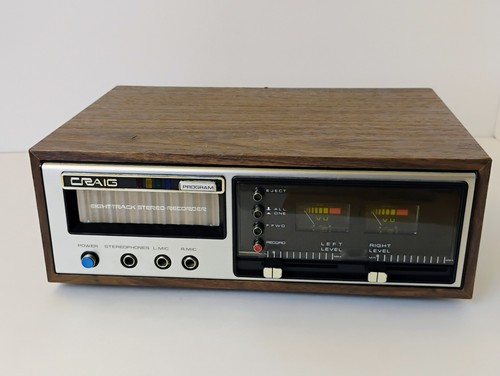 Vintage CRAIG 8-Track Stereo Recorder Model 3307 WORKS | eBay