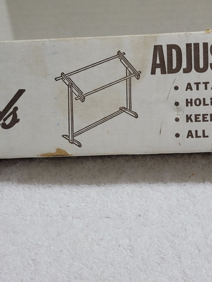 Vintage Frank A. Edmunds Adjustable Scroll Frame With Stand 12" x 27 ...