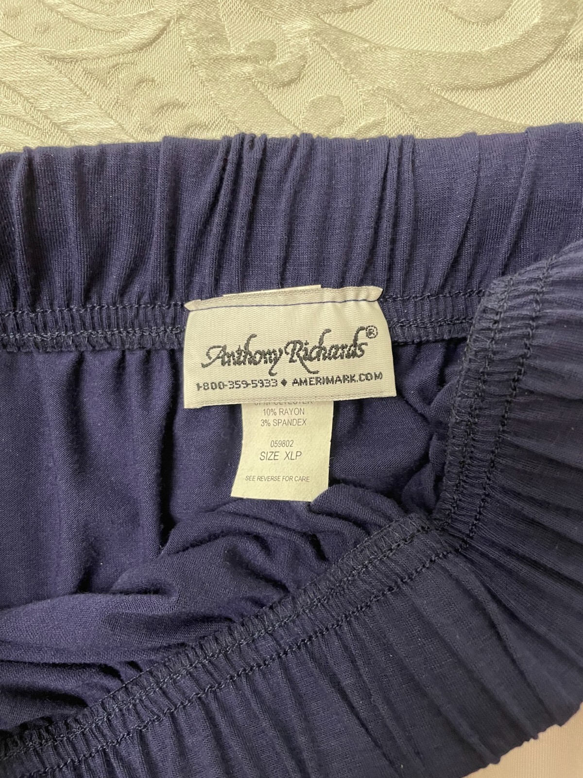 Anthony Richards Blue & White Maxi Skirt, PXL - Gem