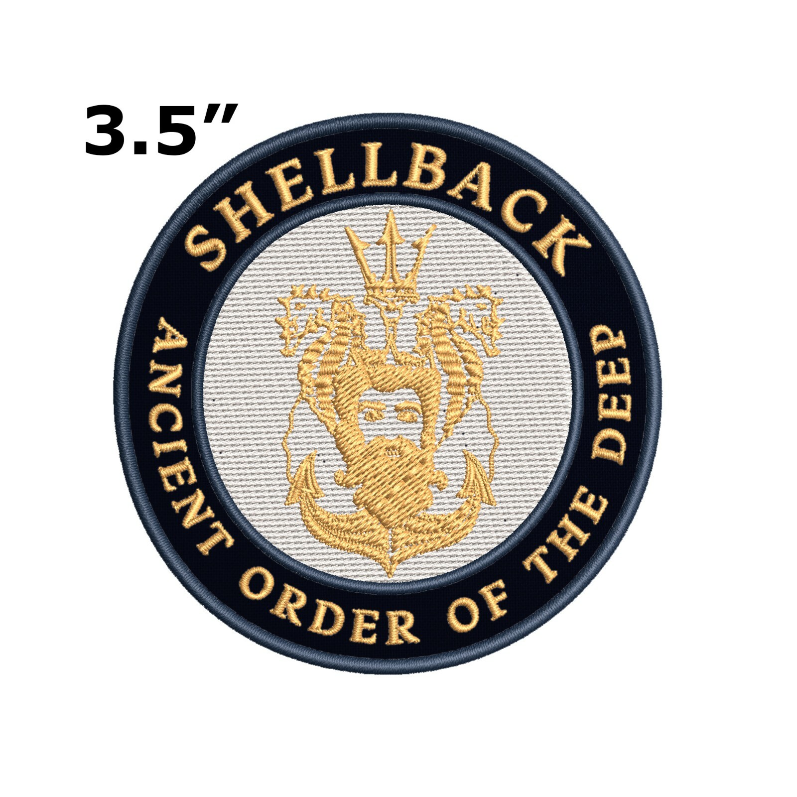 US NAVY Crossing of the Equator Shellback Military Patch GOLDEN ...