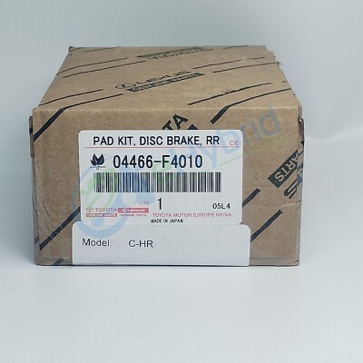 Genuine Toyota C-HR Rear Brake Pads 2018 Onward Oem 04466-F4010 Left ...