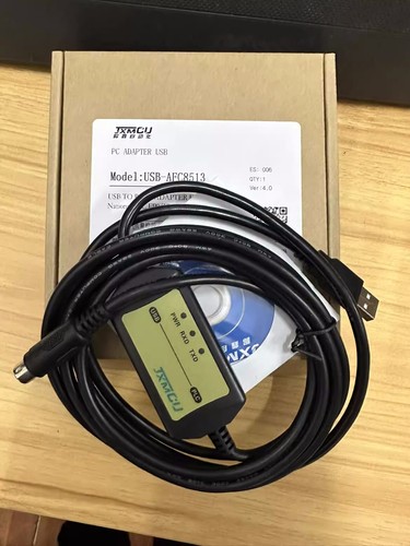 Panasonic PLC Programming Cable Black USB-AFC8513 FP FPX PLC Download ...