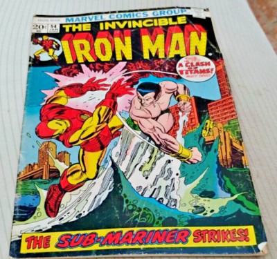 Iron Man #54! JAN 1973! 1st Moondragon! Sub Mariner Cover | eBay