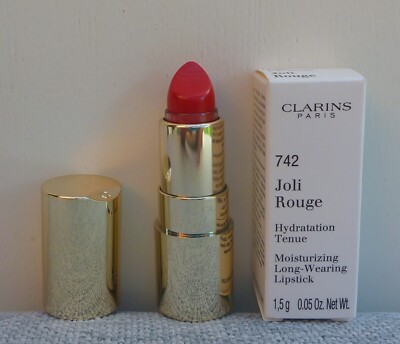 CLARINS Joli Rouge Moisturizing Long-Wearing Lipstick, #742 joli rouge ...