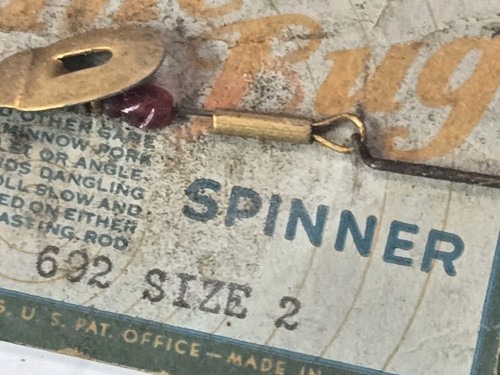 VTG lot (5) Pflueger June Bugs sizes 2 4 6 One New On Card In-Line ...