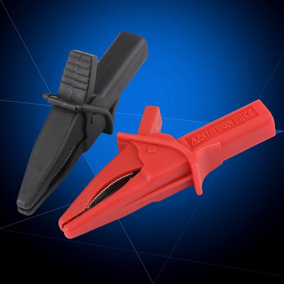 Insulated Crocodile Clips 2pcs with For 4mm Socket for Testing and ...