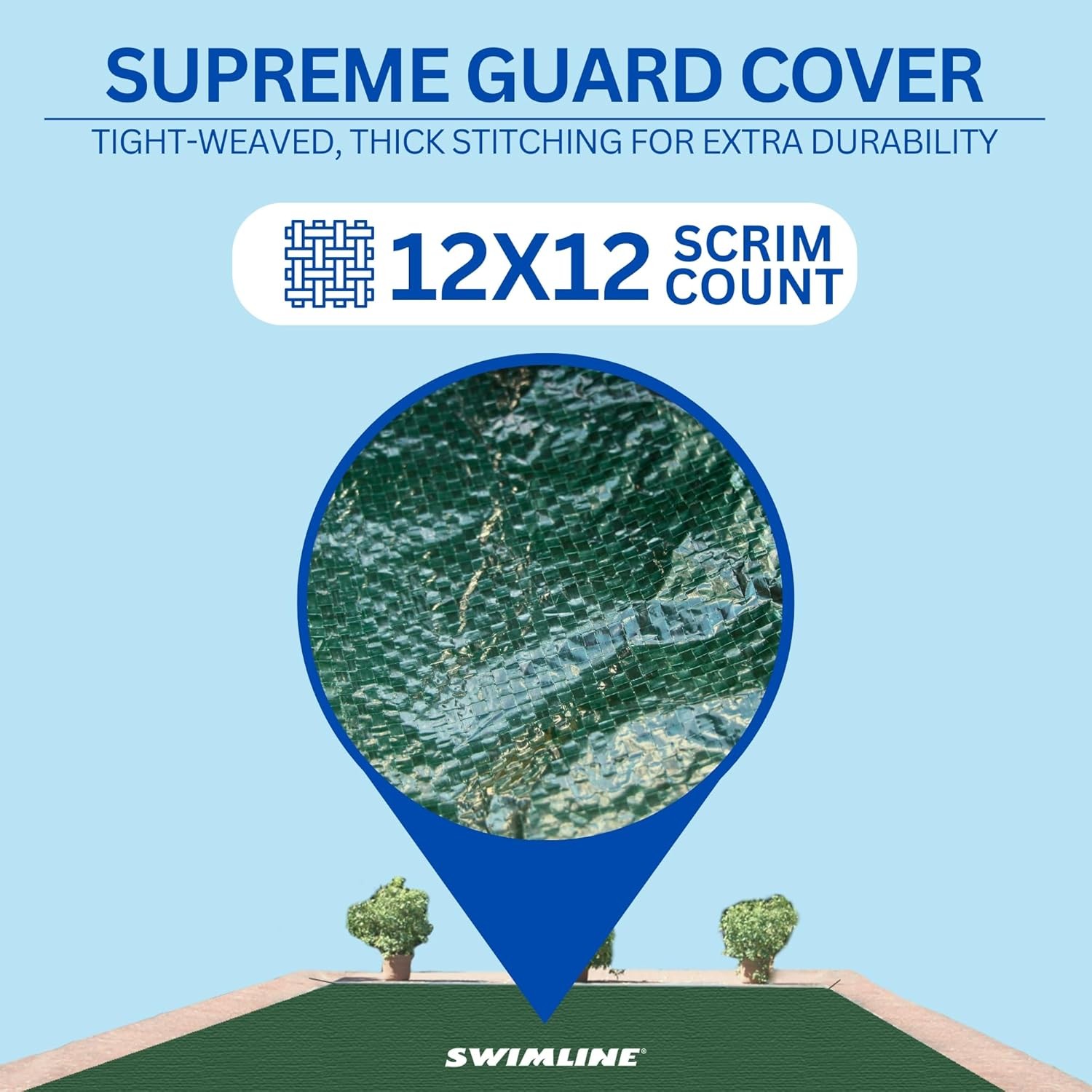 Supreme Guard In-Ground Winter Pool Cover with Left Step - For 20' x 40 ...