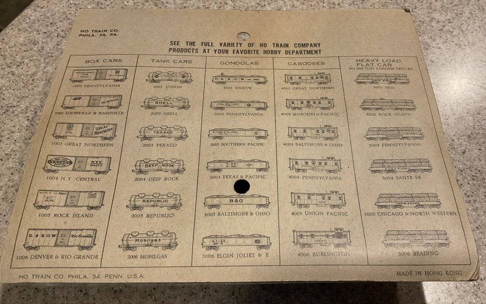 Vintage HO Train Company HTF Packaging Lot Of 4 Cars Hong Kong NEW ...