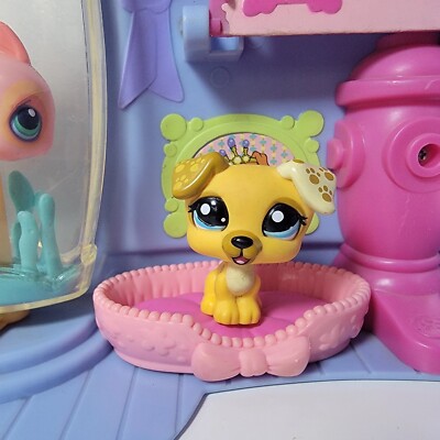 LPS #1496 Yellow Jack Russell Dog Puppy Blue Eyes AUTHENTIC | eBay